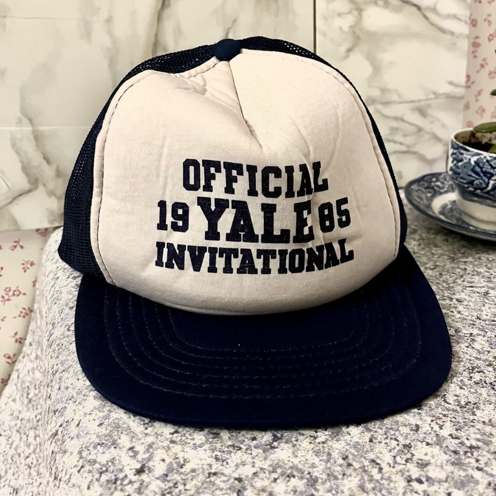 Rare Vintage 1985 Yale Invitational Trucker Hat - Gem